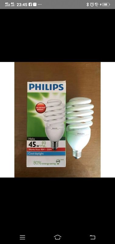 lampu led spiral 45 watt