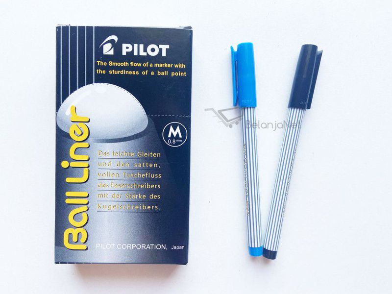 Ballpoint | Pilot Balliner | Ball Liner 0,8 mm - Hitam