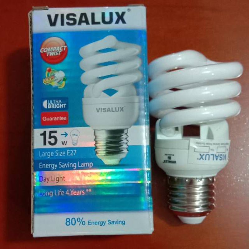Lampu Visalux 15 watt compact twist