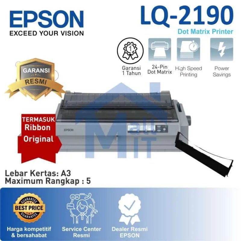 PRINTER DotMatrix A3 EPSON LQ2190 EPSON LQ-2190 GARANSI RESMI