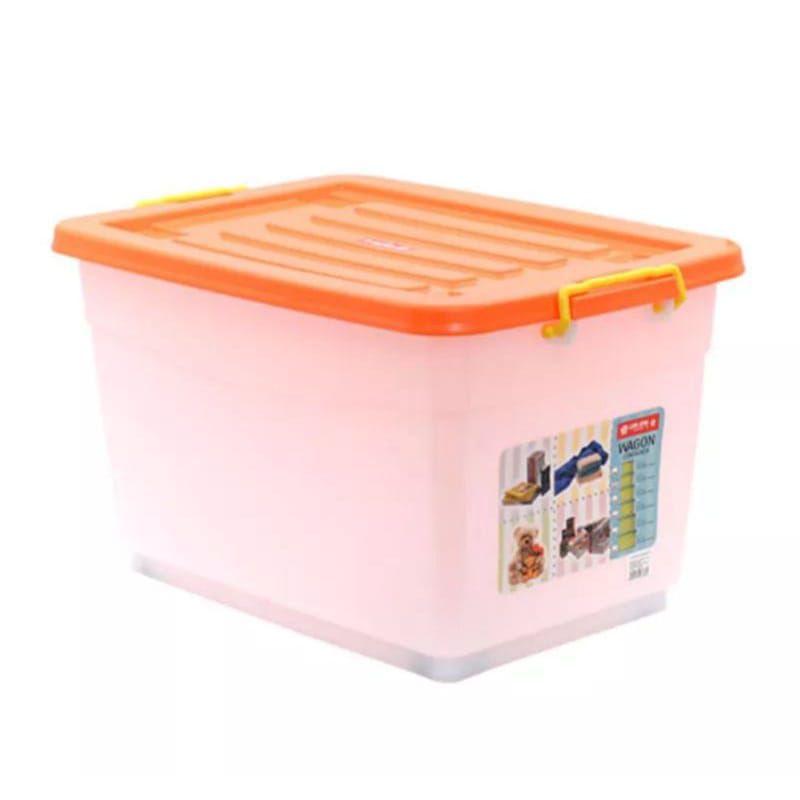 Box tertutup lion star beroda ukuran 30 liter