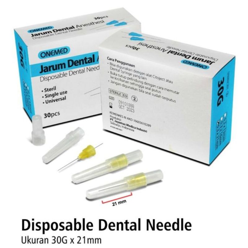 ONEMED® Dental anesthesi needle 30G x 21mm