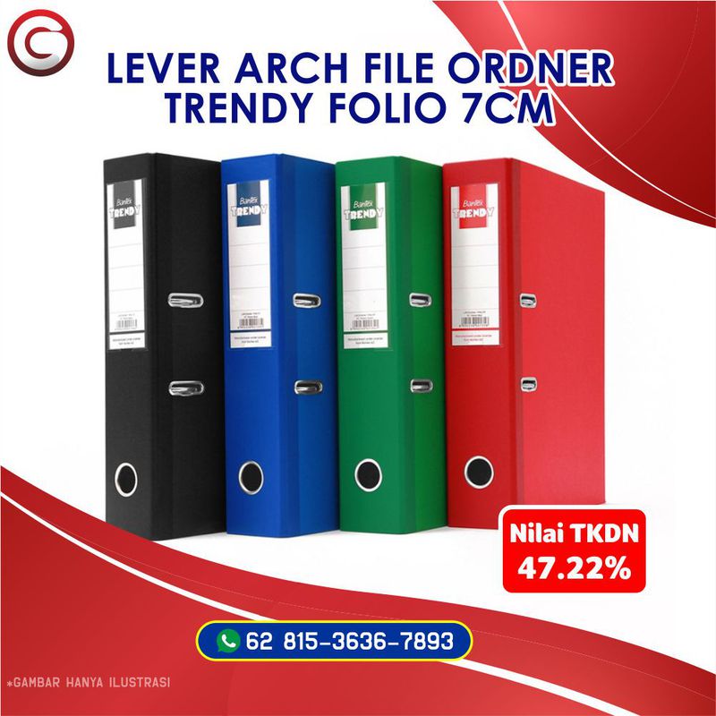 Lever Arch File Ordner Trendy Folio 7cm