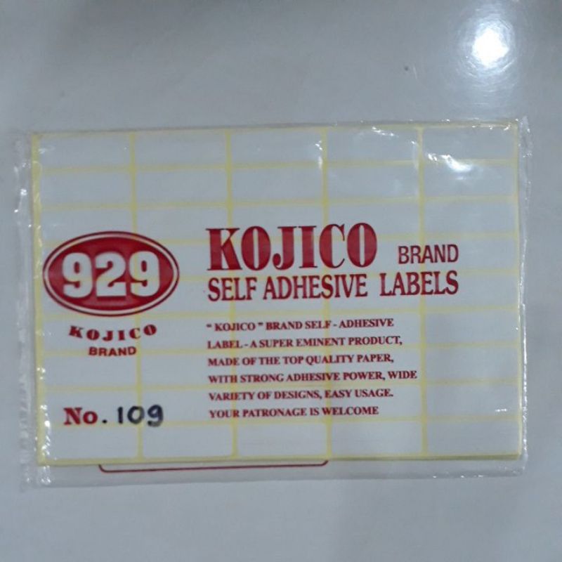 Kertas Label 109