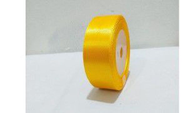 Pita Kain Satin Polos - Kuning