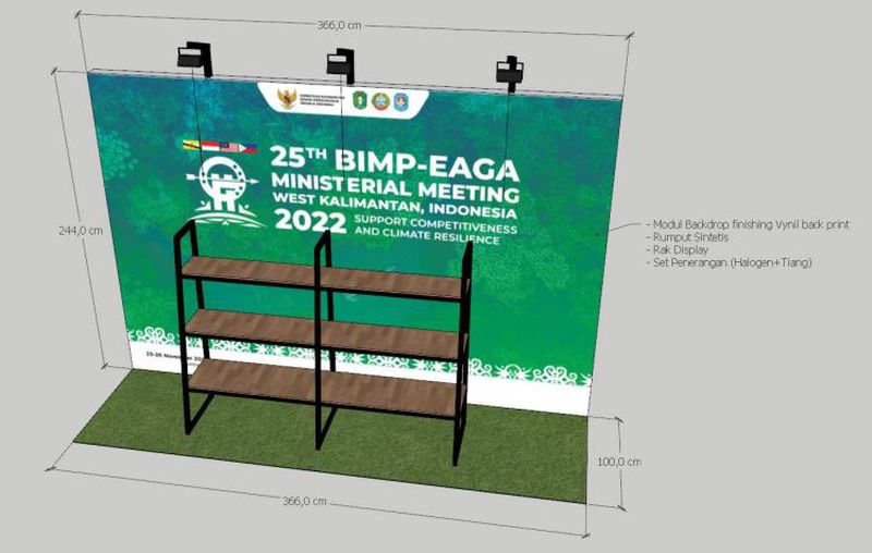 Rak Display Produk Pameran
