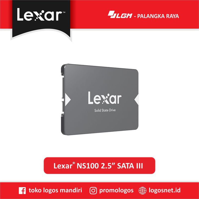 SSD Lexar® NS100 2.5” SATA III (6Gb/s) - 128GB