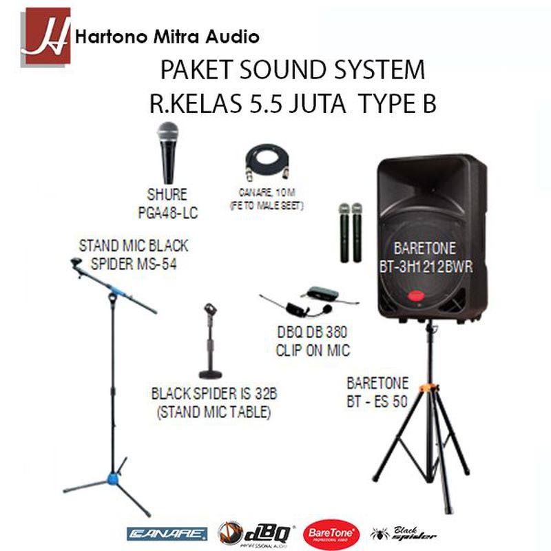 PAKET SOUND SYSTEM 5,5 JUTA TYPE B