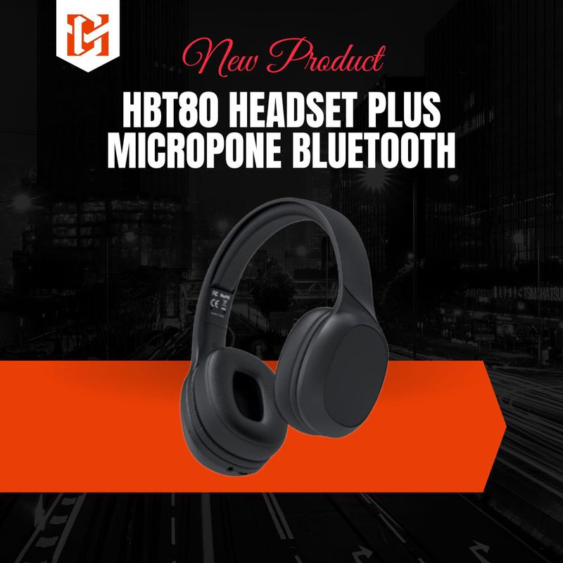HBT80 Headset Plus Microphone Bluetooth