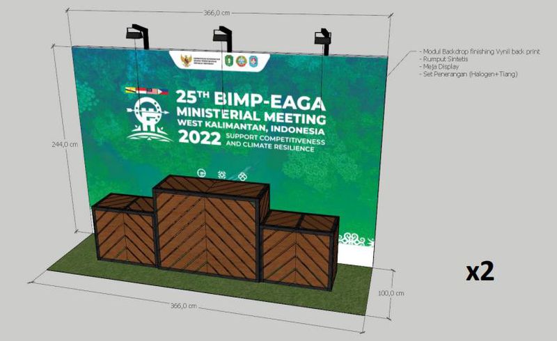 Set Meja Display Produk Pameran