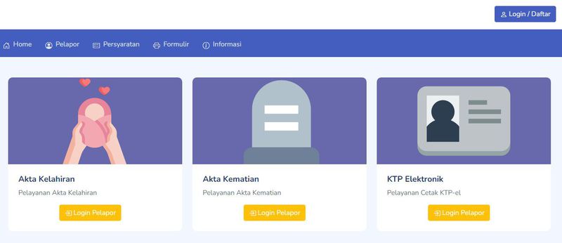 Pembuatan Aplikasi Pelayanan Online
