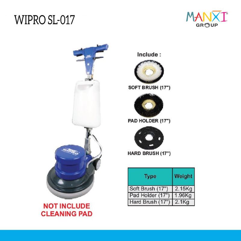 Alat Pembersih Lantai Wipro Floor Washer SL017 C01