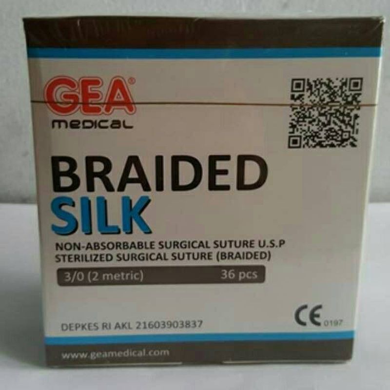 Jarung hecting + benang (silk 3/0)