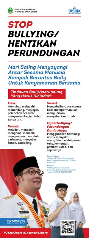 X BANNER STOP BULLYING/ HENTIKAN PERUNDUNGAN