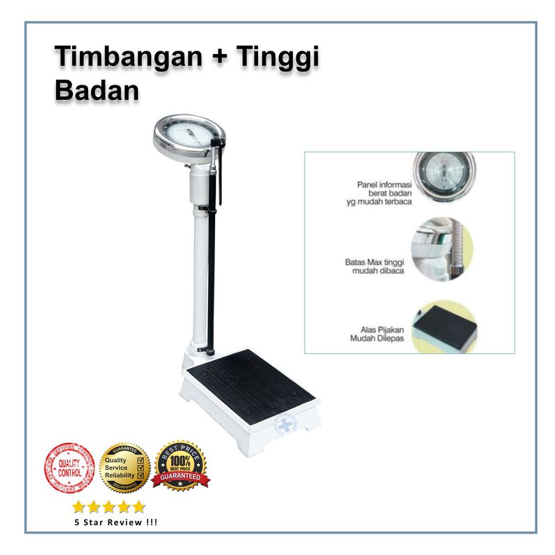 Timbangan Badan Berdiri plus Ukur Tinggi Badan