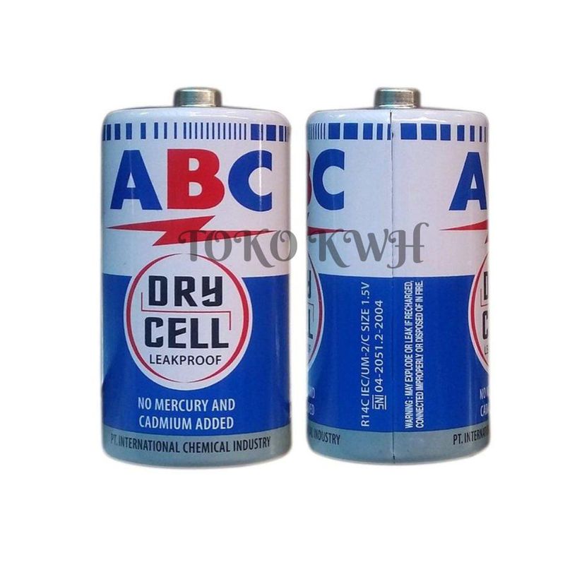 Batu Baterai ABC Besar / Battery ukuran D Jumbo - Satuan / Per pcs