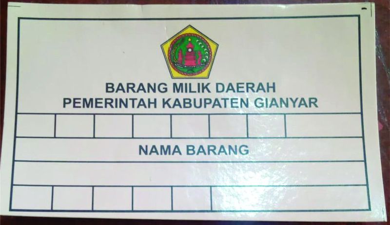 CETAK STIKER KARTU BARANG