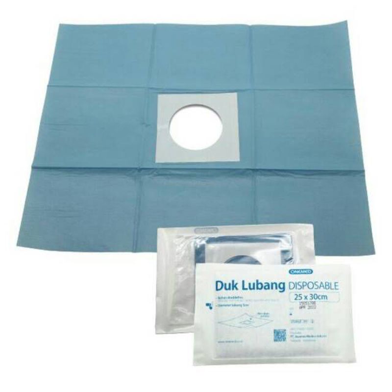 Duk steril lubang di dalam uk 25x30