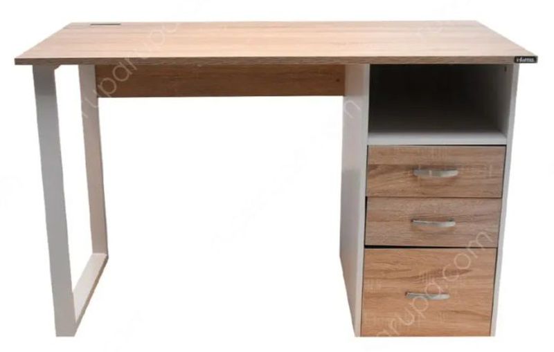 Callie 2 Office Table 3 Drawer OAK