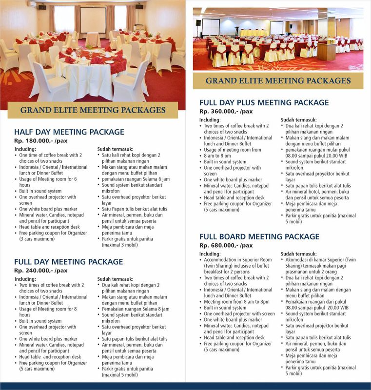 PENAWARAN ACARA MEETING ROOM