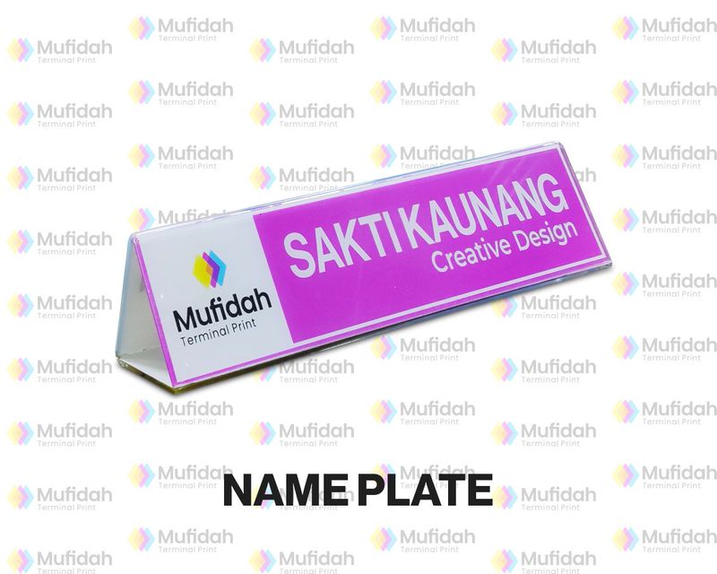NAME PLATE AKRILIK 21 X 8