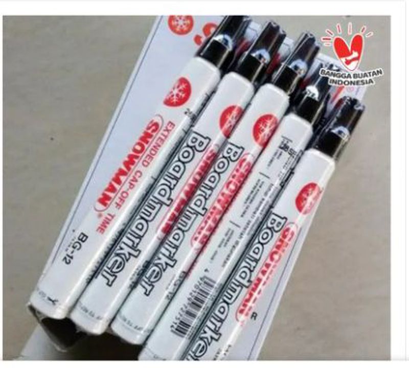 Spidol Board Marker Snowman BG 12 - Hitam