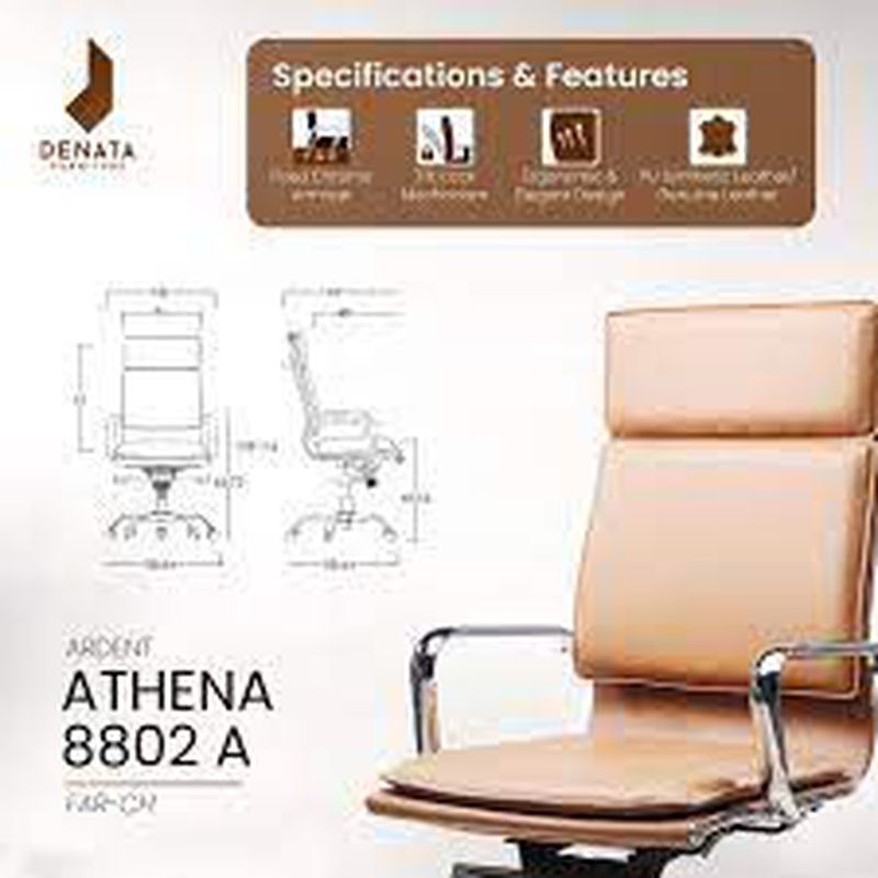 ARDENT 8802 BROWN KURSI SEKRETARIS SDR TINGGI