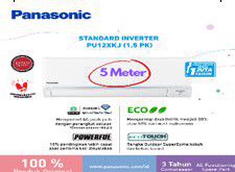 PANASONIC AC INVERTER STANDARD 1,5 PK (5 METER)