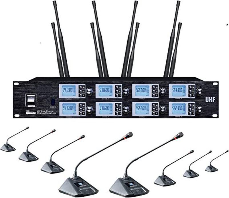 Mikrofon 8 channel wireless