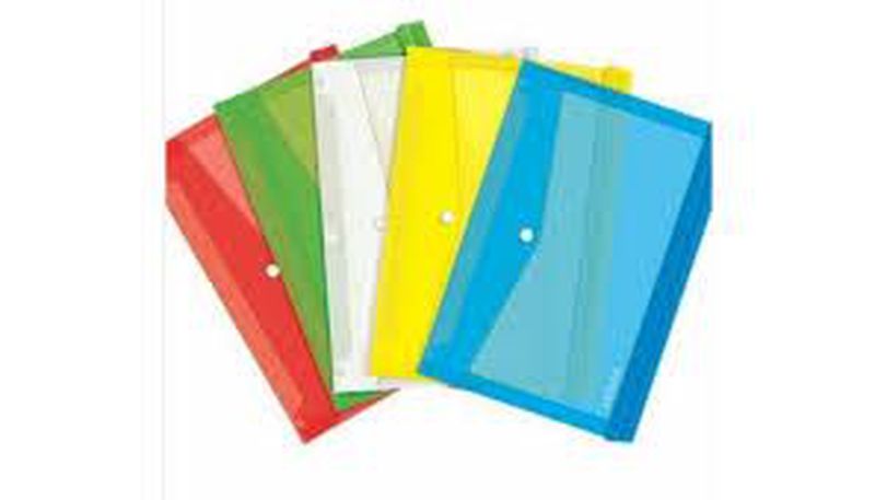 Map Plastik Kancing - Kuning