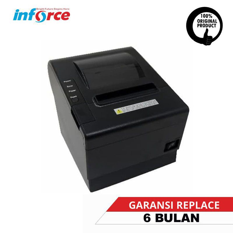 Printer Thermal Struk Kasir Label 80 mm USB Bluetooth POS