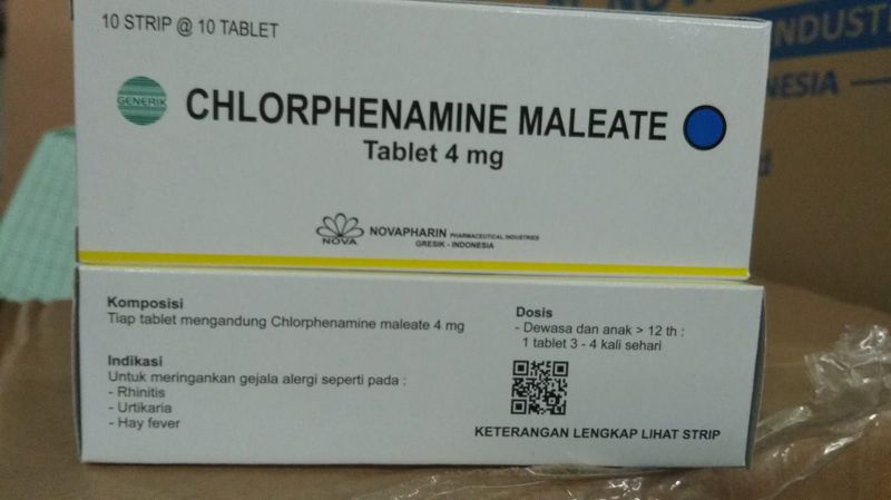 Chlorphenamin Maleate 4mg