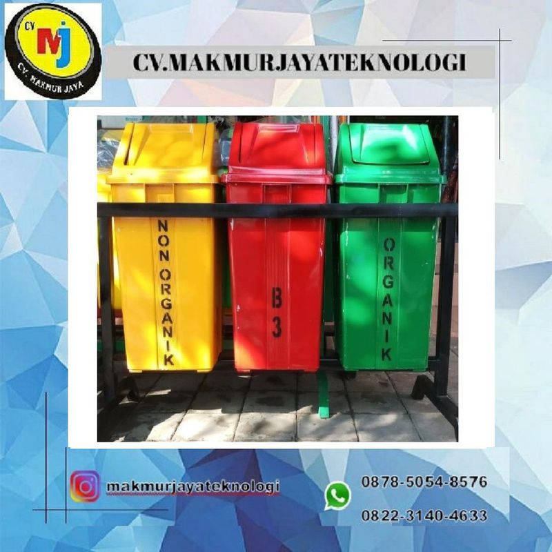 Tempat Sampah 3 Warna