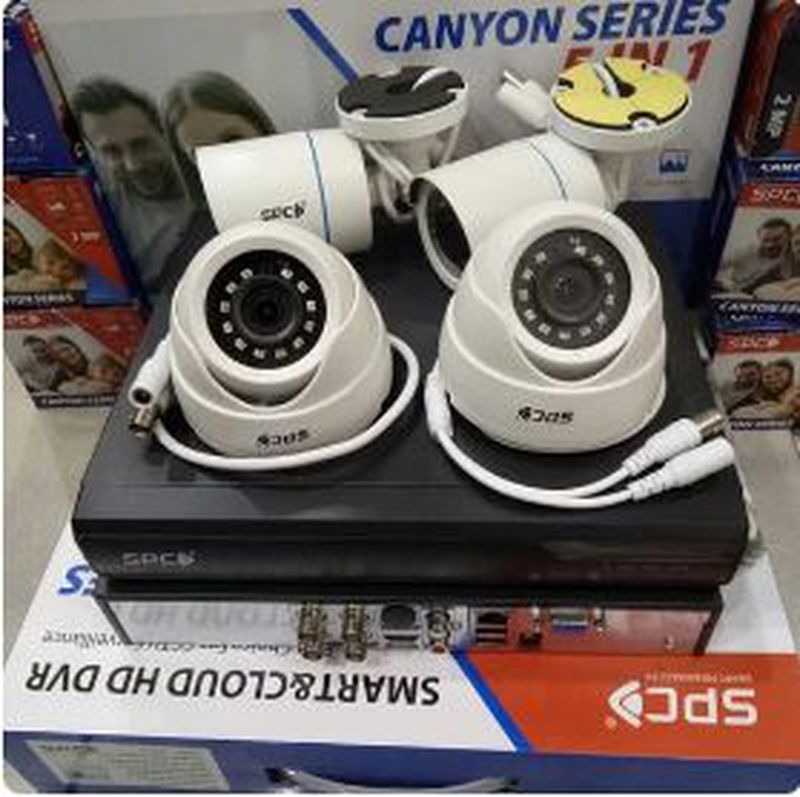 Paket 4ch SPC 2mp Full HD 1080p Camera Cctv Indoor Outdor