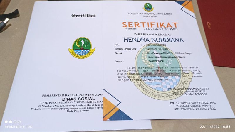 Cetak Sertifikat + Map