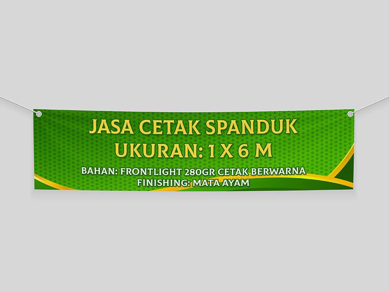 Jasa Cetak Spanduk 1 x 6 M