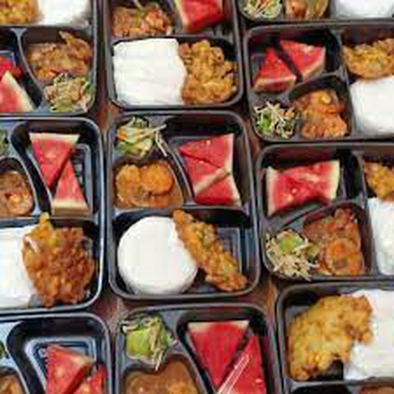 Nasi box 2 (nasi,ayam,sayur,sambal,kerupuk,buah)