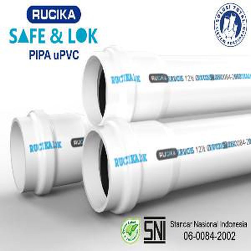 Pipa PVC SNI RUCIKA S16 8 BAR SC 160mm ( 6” ) x 6 Meter
