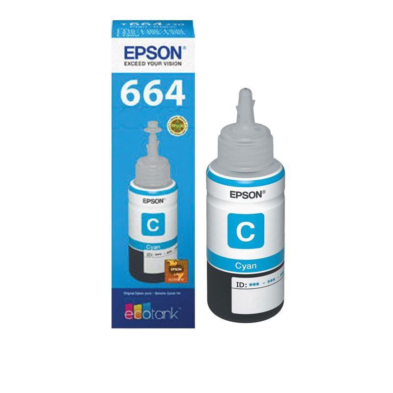 epson T664 Cyan 70ML Ink Bottle