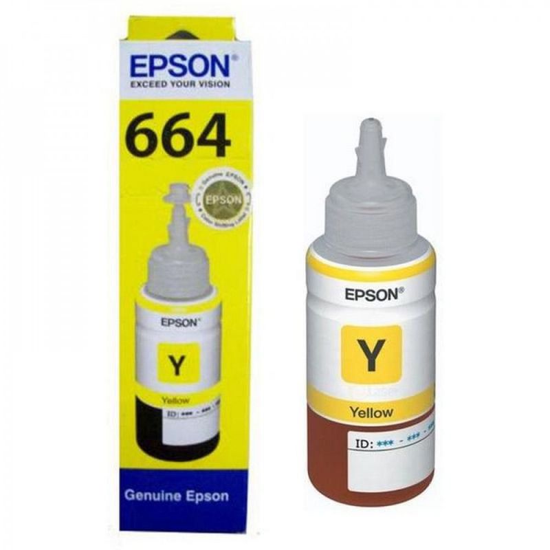 epson T664 Yellow 70ML Ink Bottle