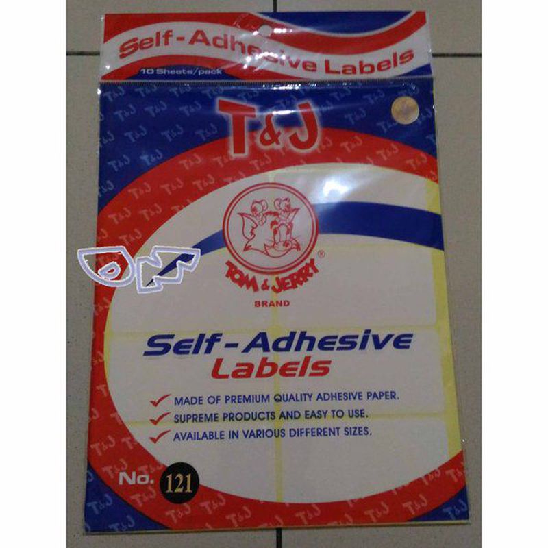 Stiker label tom & jerry 121
