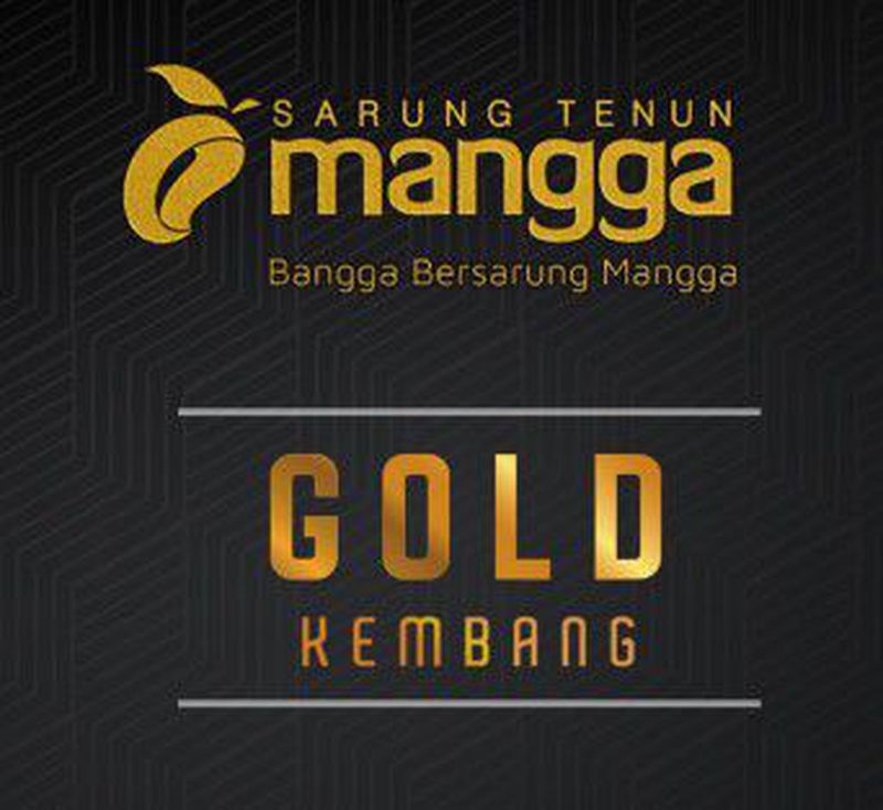Sarung Tenun Mangga Kembang - Mangga Gold Kembang - Biru