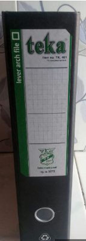 Ordiner Teka Folio Hijau 75mm