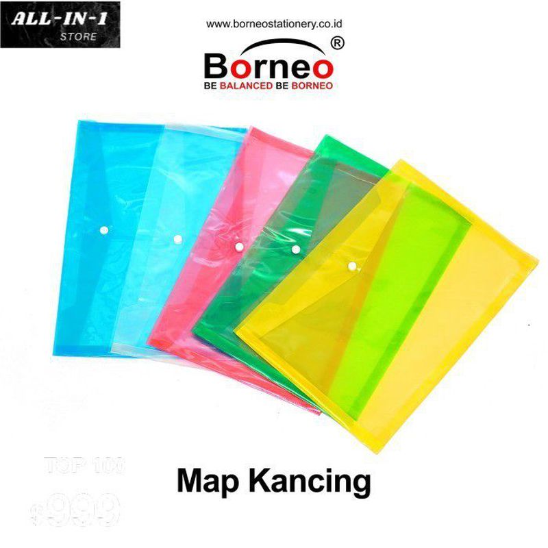 Map Kancing - Biru Muda