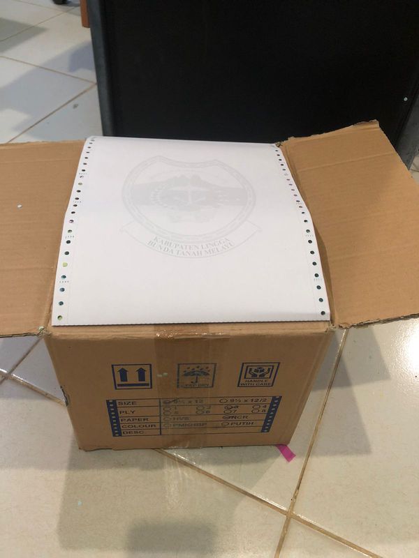 Cetak Kertas Continuous Form SP2D