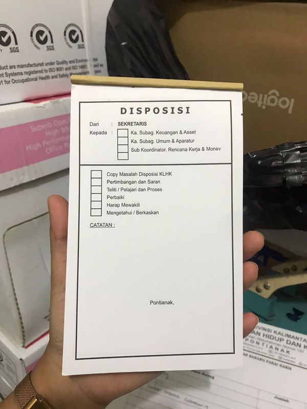 Cetak Nota Disposisi