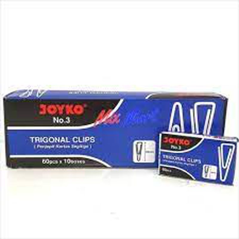 TRIGONAL CLIPS JOYKO NO. 3 ISI 10 KOTAK
