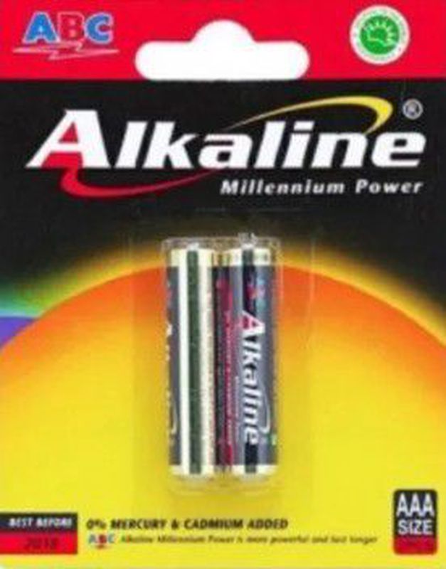 Batu baterai ABC Alkaline AAA (A3) 2 pcs