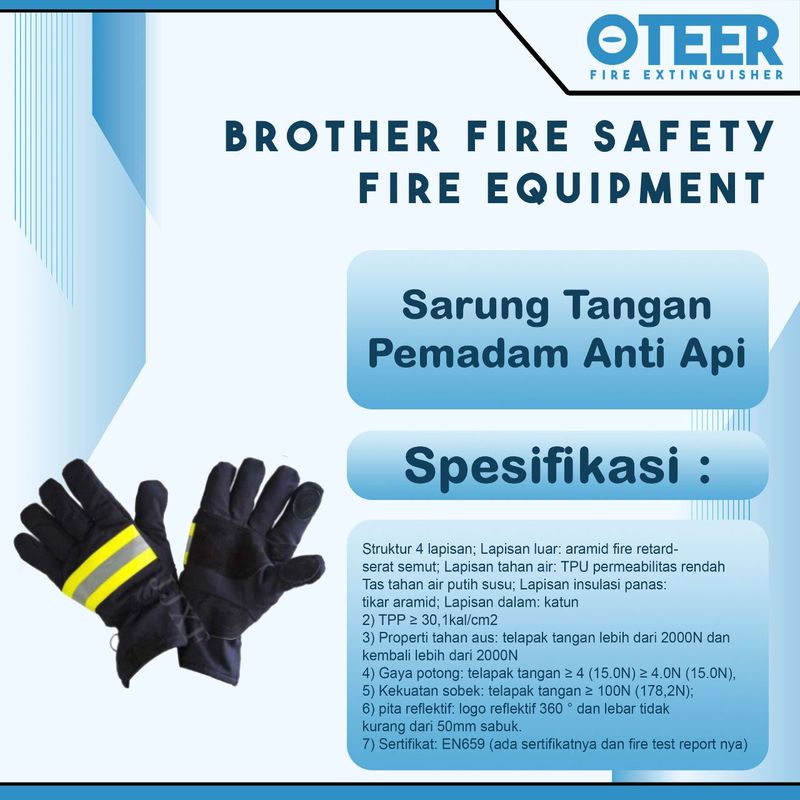 Sarung Tangan Pemadam anti api - L