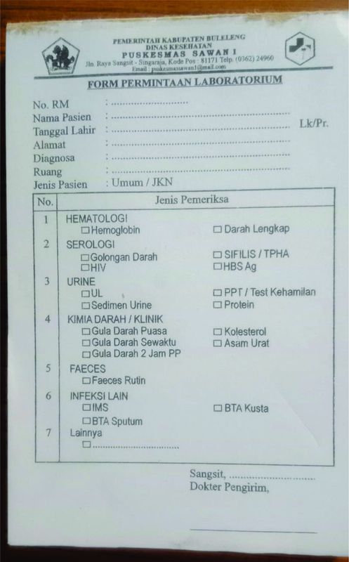 FORM PERMINTAAN LAB